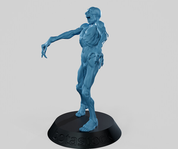 ArtStation - Zombie Undead Pose 04 3D print model | Resources