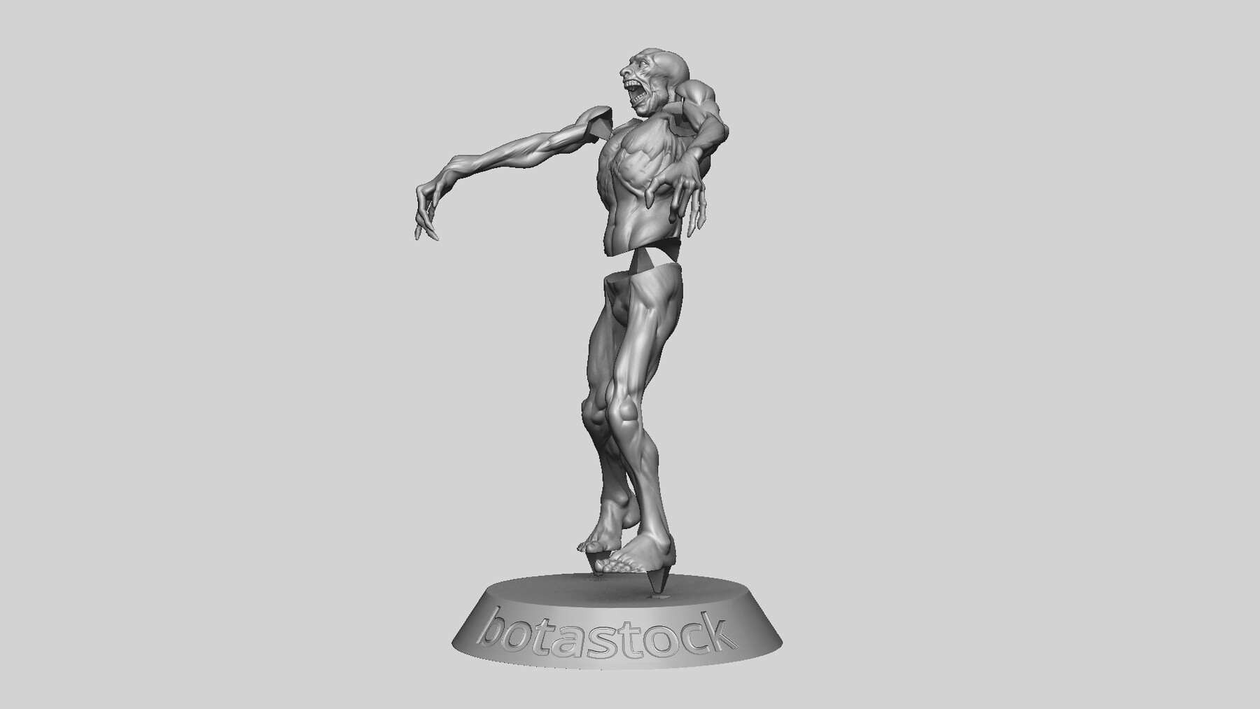 ArtStation - Zombie Undead Pose 04 3D print model | Resources