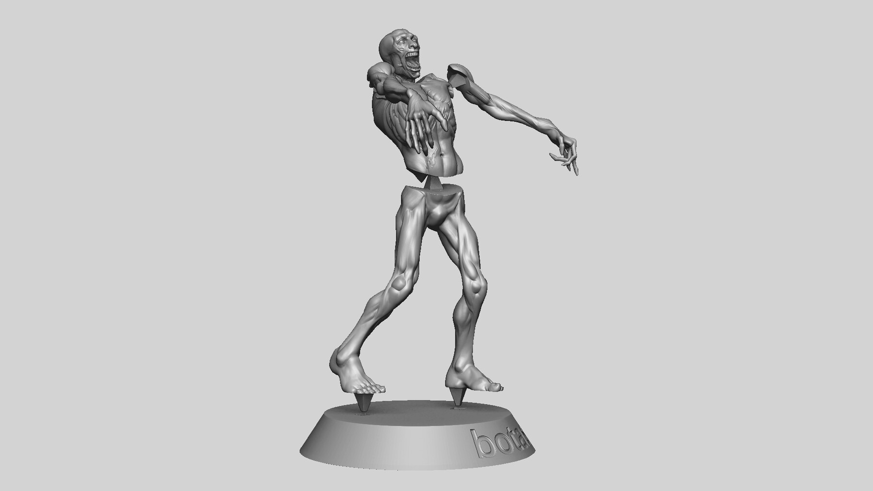 ArtStation - Zombie Undead Pose 04 3D print model | Resources