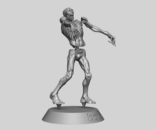 ArtStation - Zombie Undead Pose 04 3D print model | Resources
