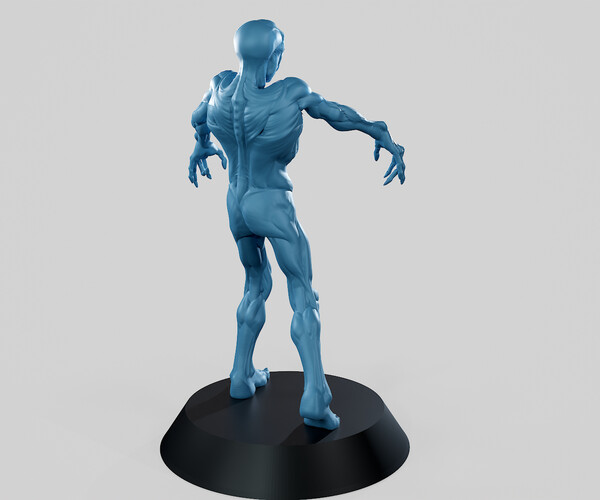 ArtStation - Zombie Undead Pose 04 3D print model | Resources