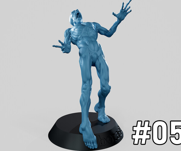 ArtStation - Zombie Undead Pose 05 3D printable model | Resources
