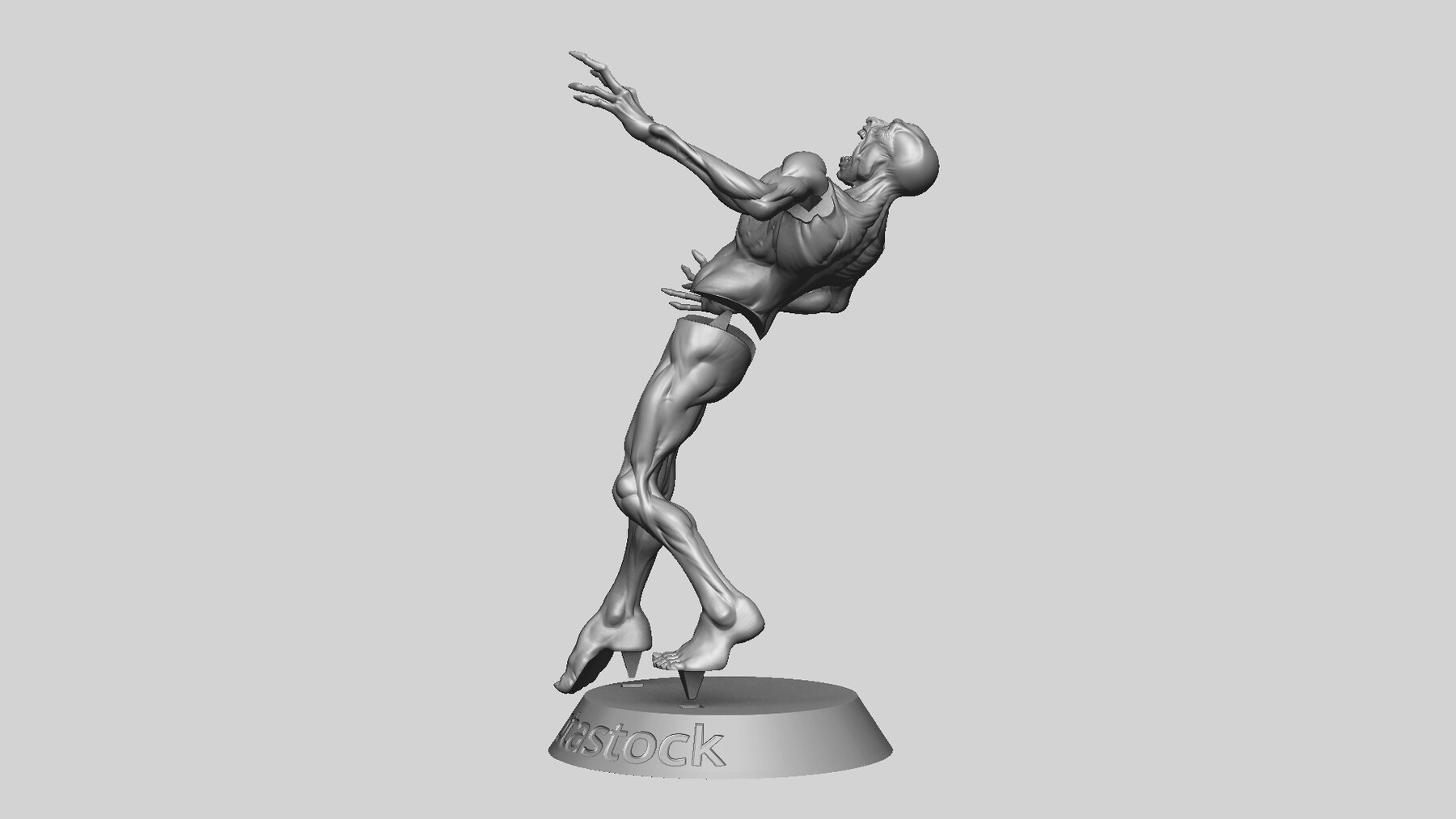 ArtStation - Zombie Undead Pose 05 3D printable model | Resources