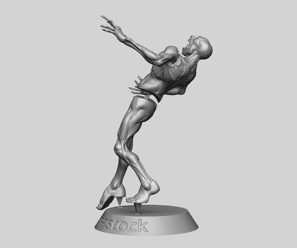 ArtStation - Zombie Undead Pose 05 3D printable model | Resources
