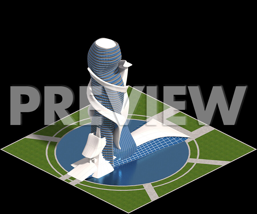 ArtStation - Architecture (Tile#0018, 2x2) – Dimetric Projection ...