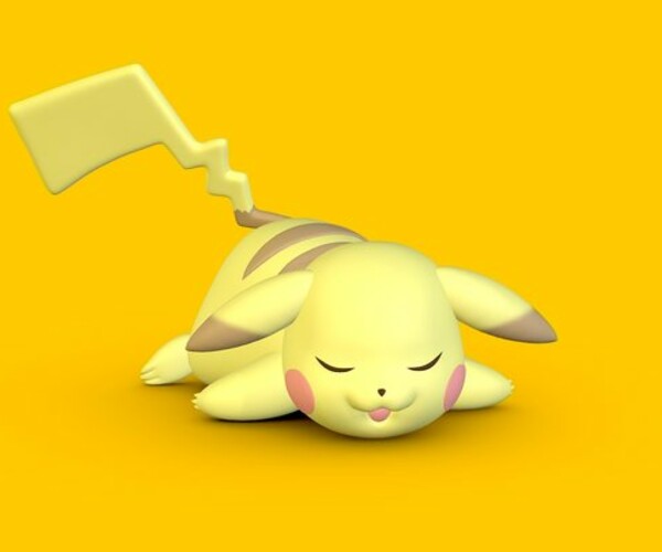 ArtStation - Pikachu in ecstasy - 3D PRINT | Resources