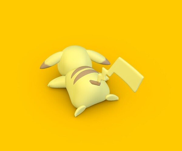 ArtStation - Pikachu in ecstasy - 3D PRINT | Resources