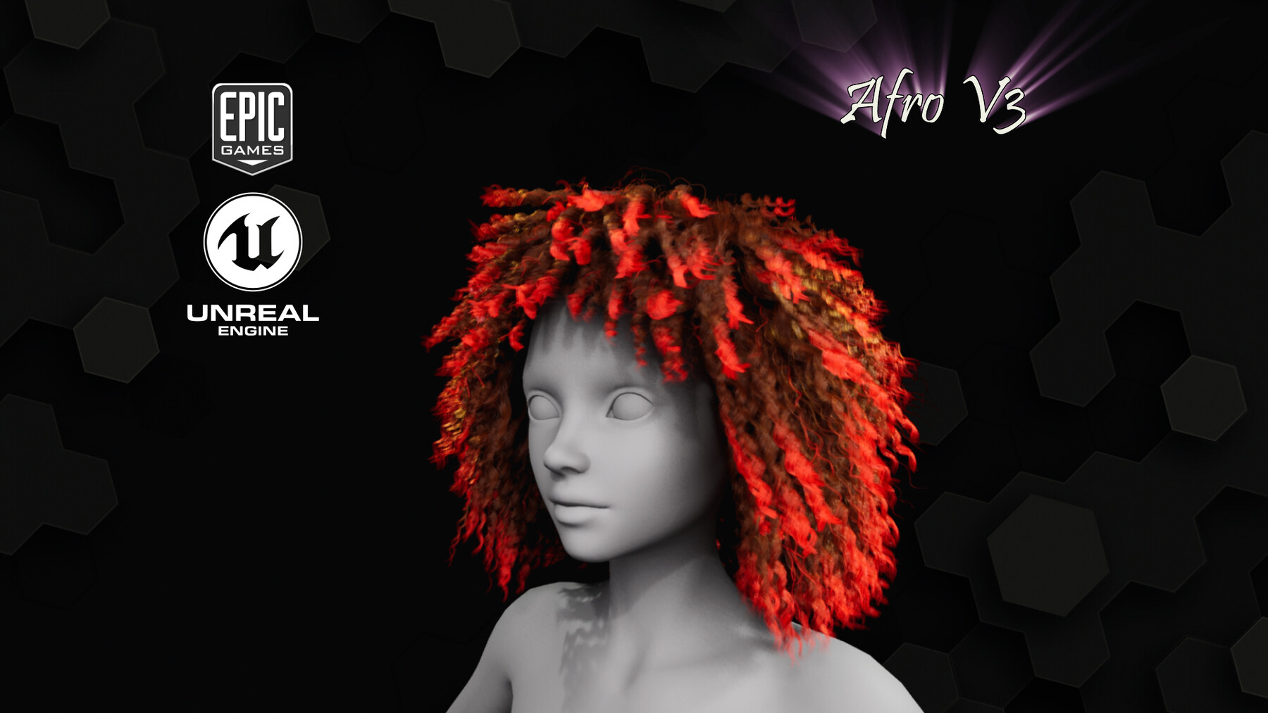 ArtStation - Afro V3 Groom UE | Game Assets