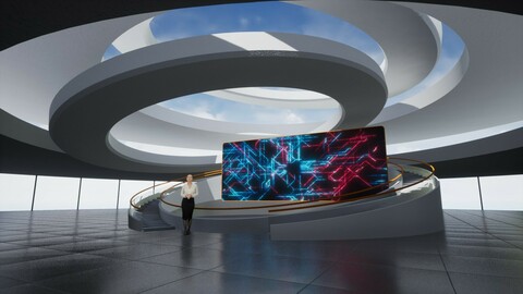 ArtStation - Virtual Set. Unreal Engine - Aximmetry. Prestige. | Game ...