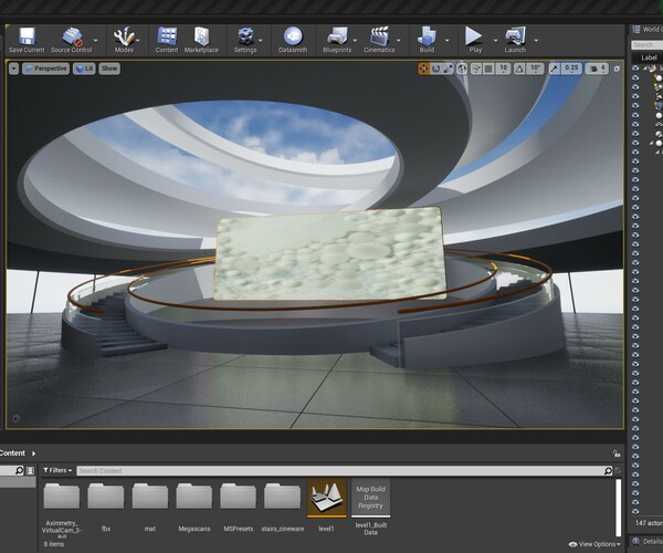 Artstation Virtual Set Unreal Engine Aximmetry Stairs Game Assets