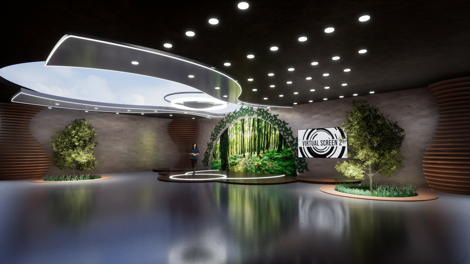 ArtStation - Virtual Set. Unreal Engine - Aximmetry. Prestige. | Game ...