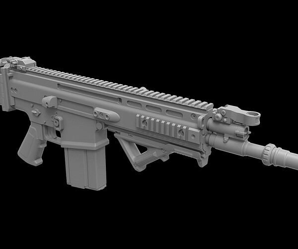 ArtStation - US SOCOM MK17 SCAR | Resources