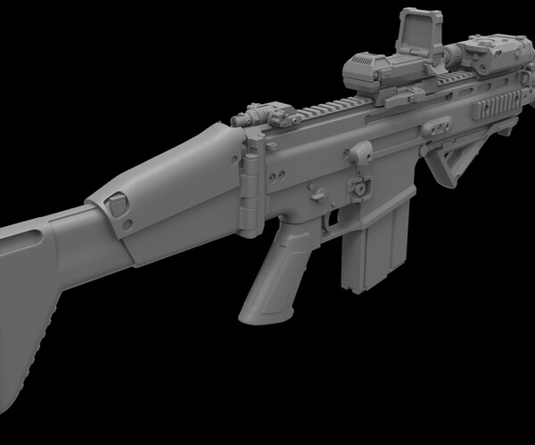 ArtStation - US SOCOM MK17 SCAR | Resources