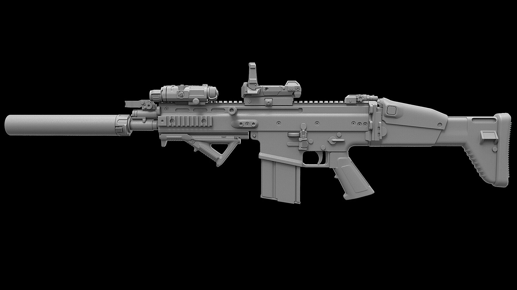 ArtStation - US SOCOM MK17 SCAR | Resources