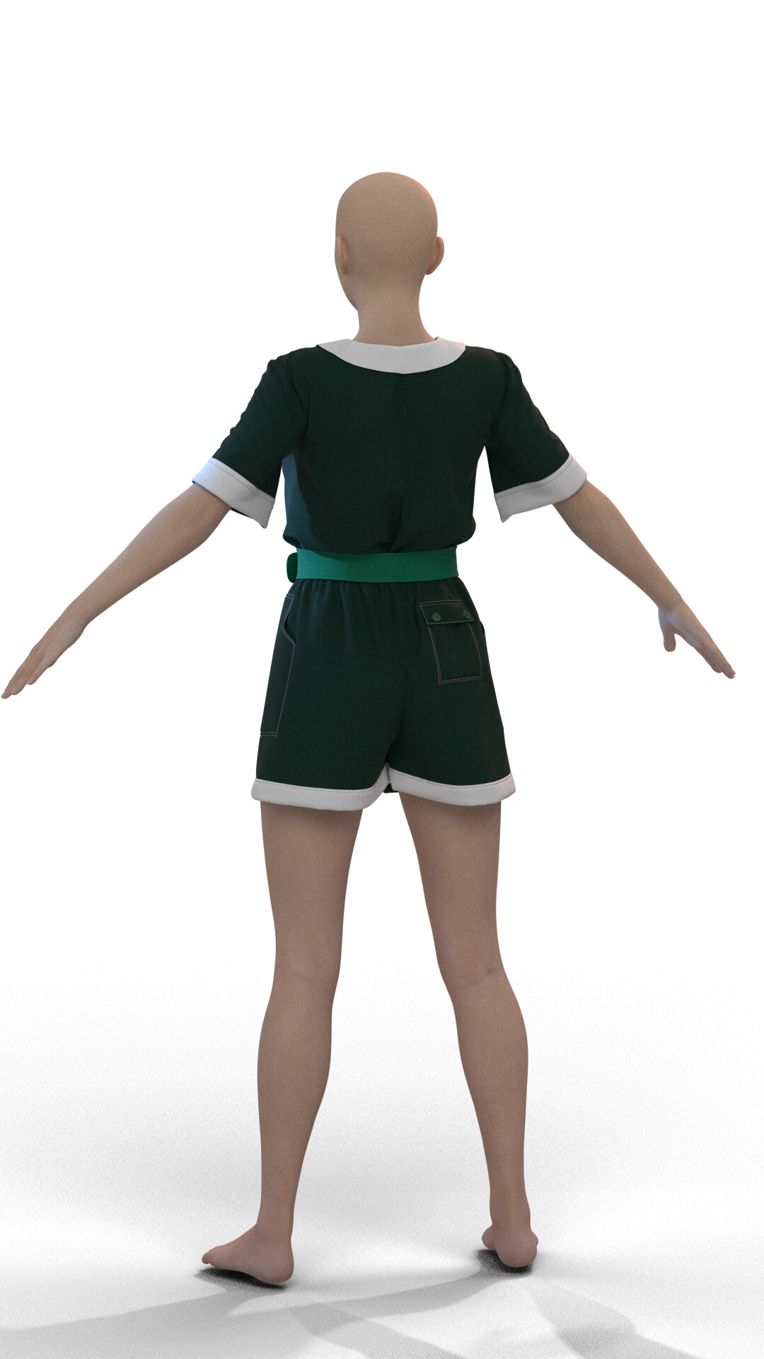 ArtStation - Green outfit (FREE) | Game Assets