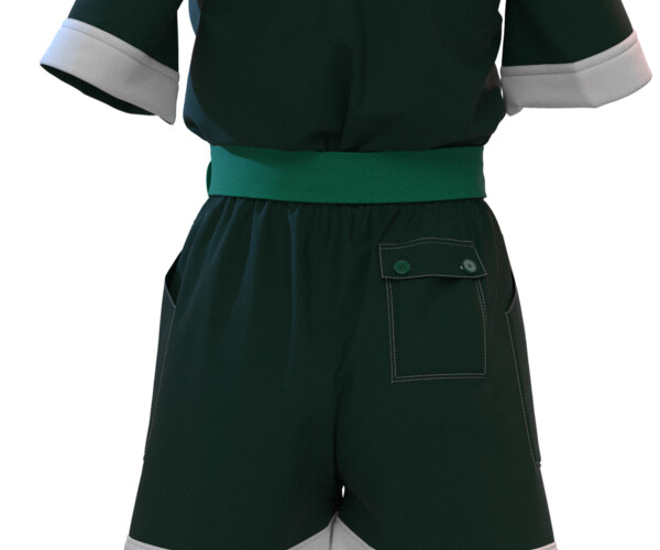 ArtStation - Green outfit (FREE) | Game Assets