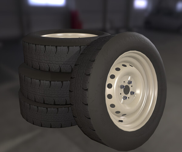 ArtStation - Stamped wheel | Game Assets