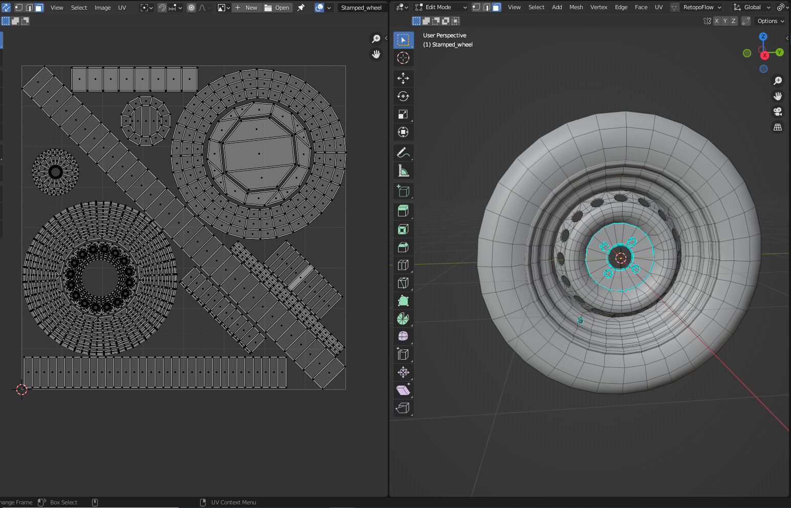 ArtStation - Stamped wheel | Game Assets