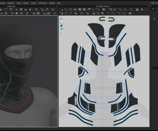ArtStation - Ski Mask. Clo 3D / Marvelous Designer project +obj | Game ...