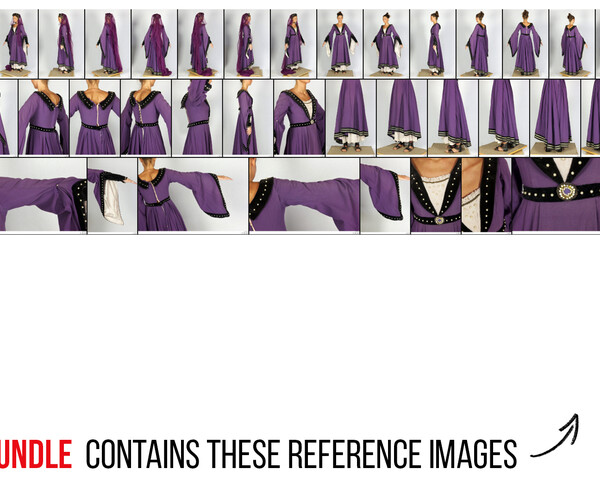 ArtStation - Historical Women's Clothing Reference #144 | Resources