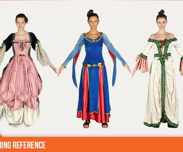 ArtStation - Historical Women's Clothing Reference #144 | Resources