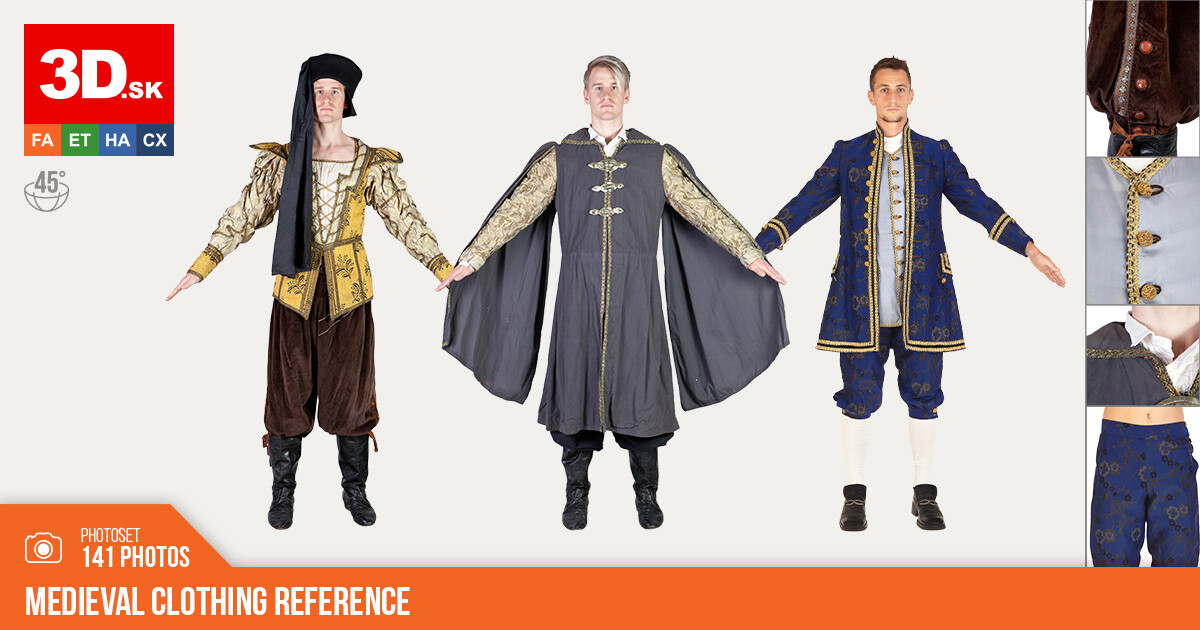 ArtStation - Historical Men's Clothing Reference #41 | Resources
