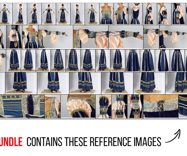ArtStation - Historical Women's Clothing Reference #144 | Resources