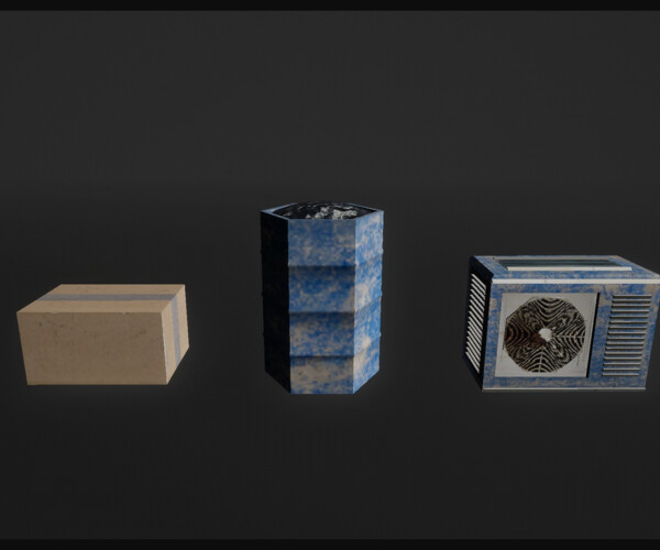 ArtStation - PlayStation 1 Style - Alleyway Pack | Game Assets