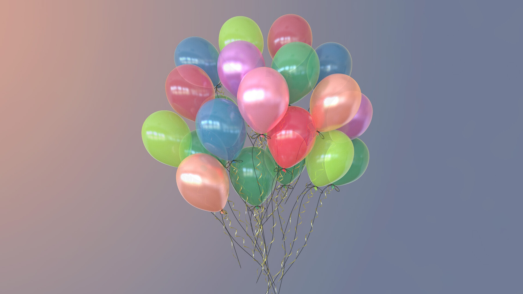 ArtStation - Balloons Low-poly model Collection | Resources