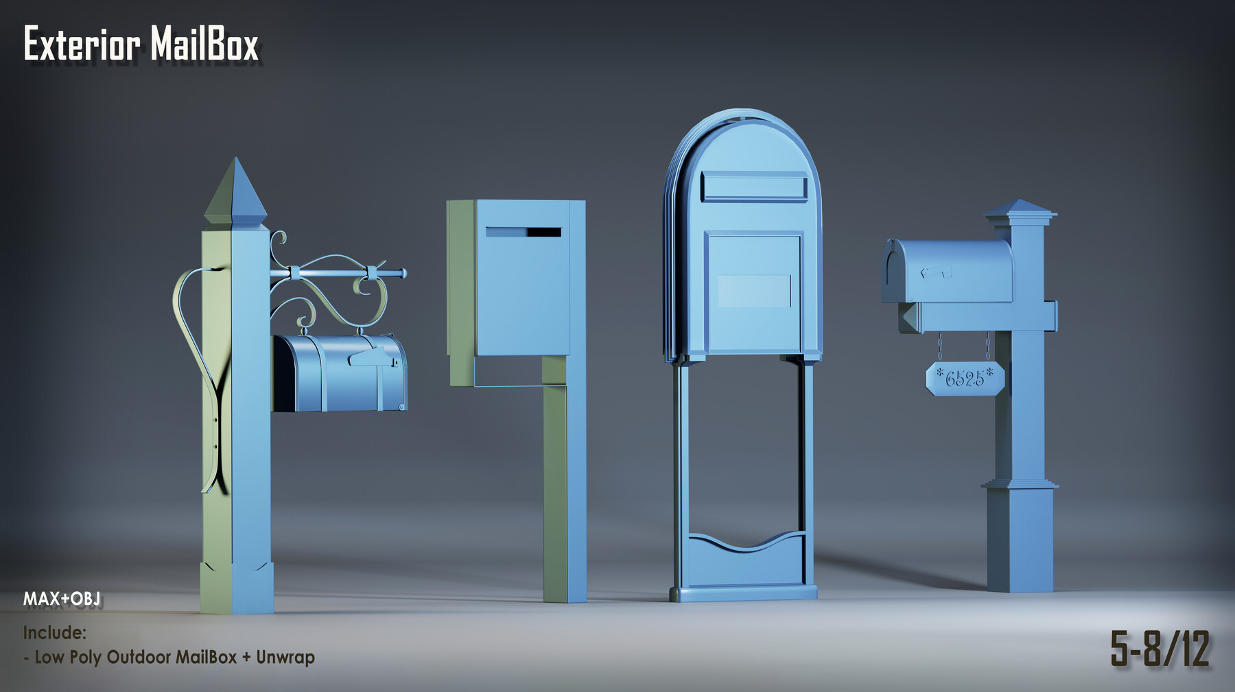 ArtStation - Exterior Mailbox | Game Assets