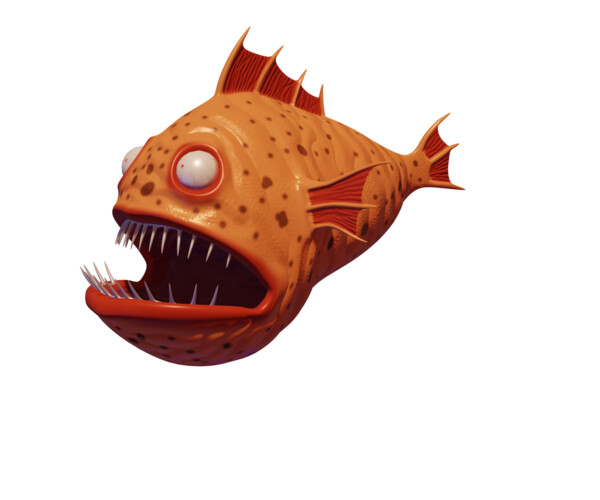 ArtStation - creepy fish | Game Assets