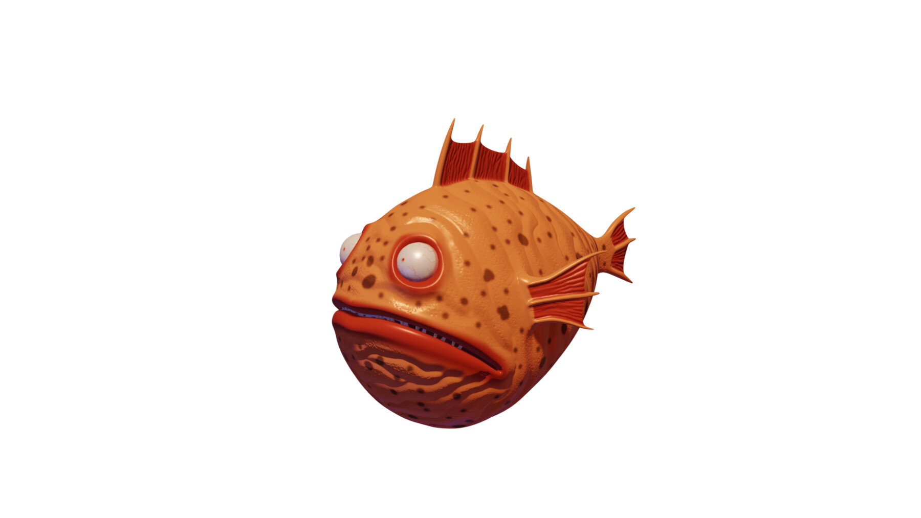 ArtStation - creepy fish | Game Assets