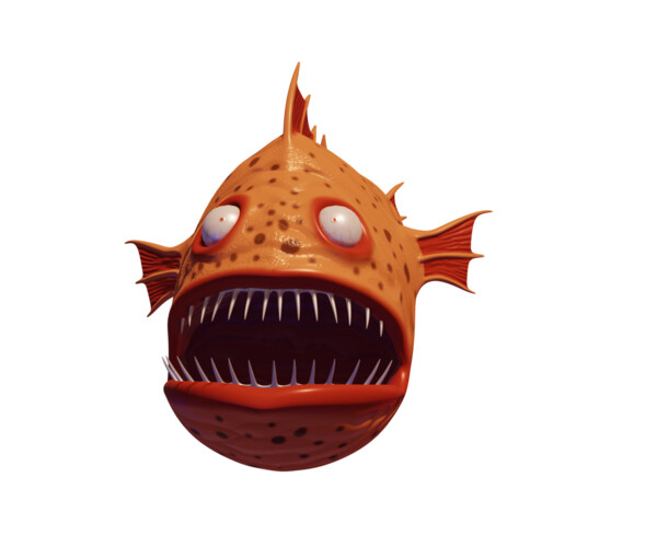ArtStation - creepy fish | Game Assets