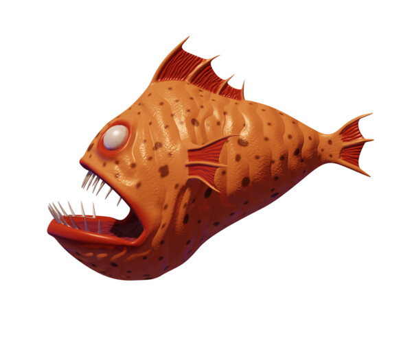 ArtStation - creepy fish | Game Assets