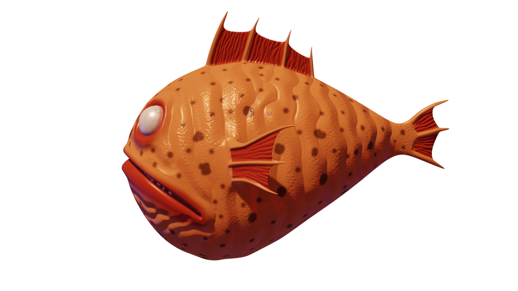 ArtStation - creepy fish | Game Assets