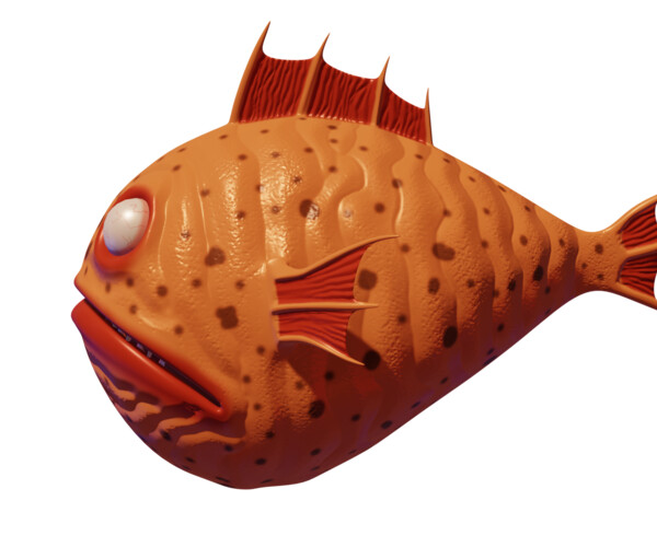 ArtStation - creepy fish | Game Assets