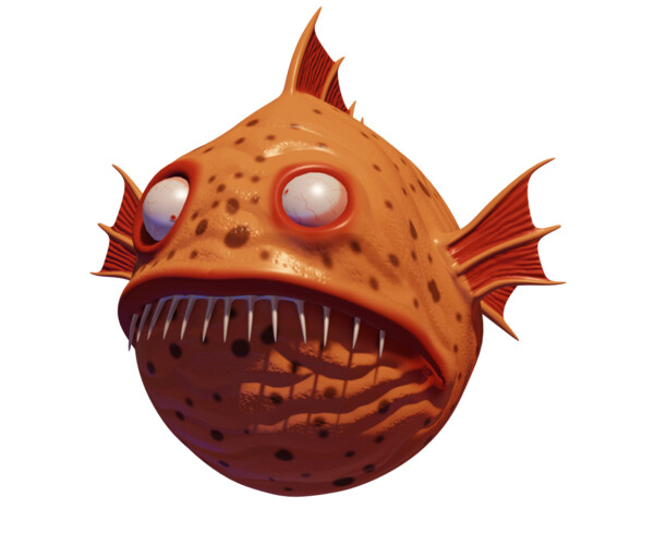 ArtStation - creepy fish | Game Assets