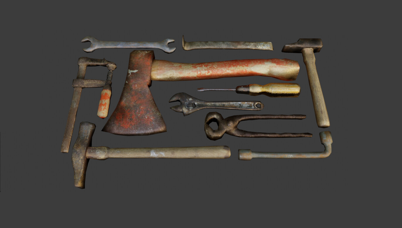 ArtStation - TOOLS SET GAME READY LOW POLY | Resources