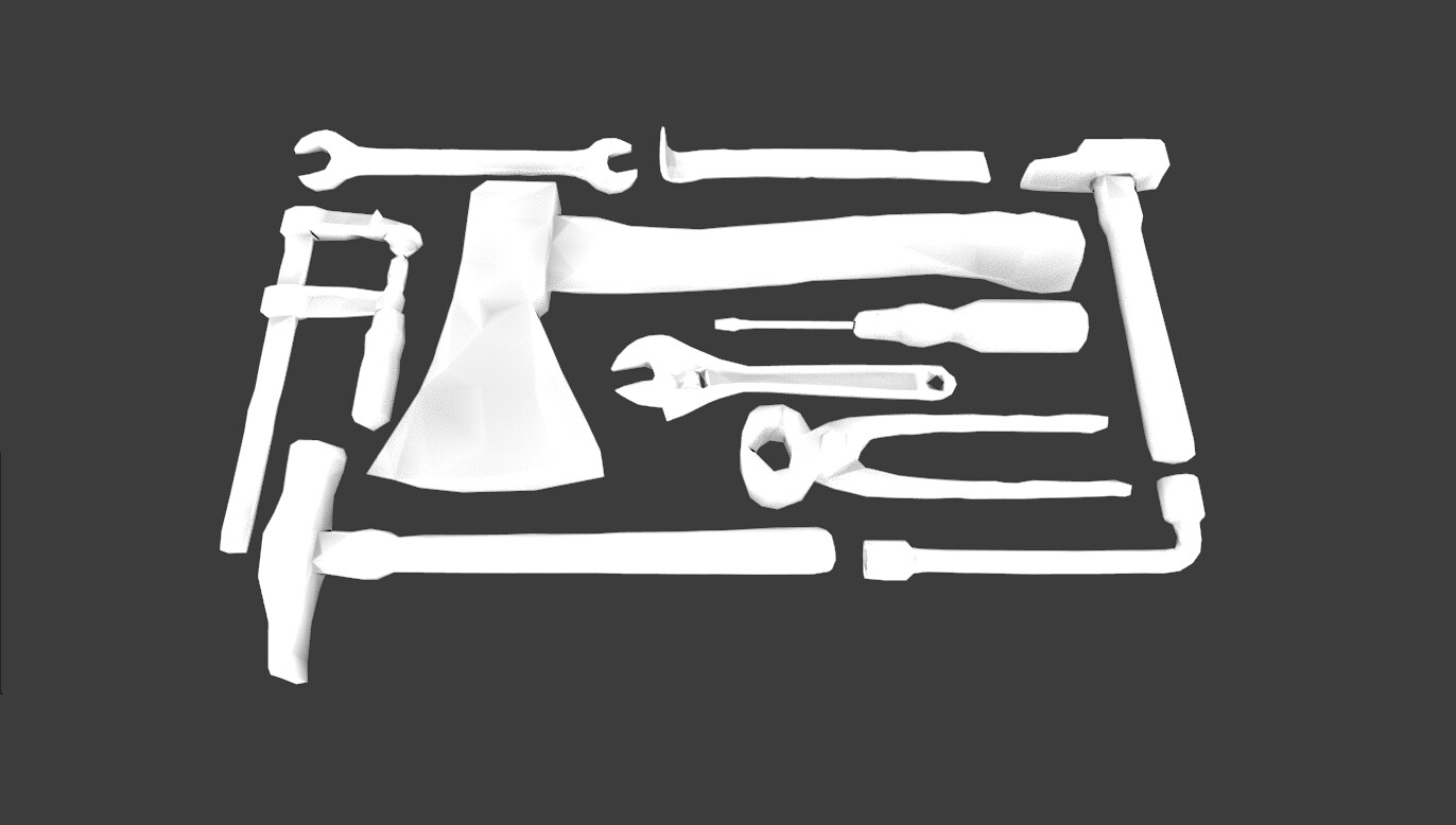 ArtStation - TOOLS SET GAME READY LOW POLY | Resources