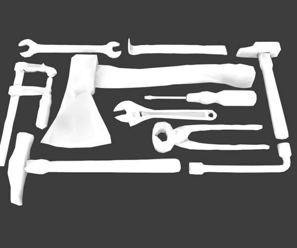 ArtStation - TOOLS SET GAME READY LOW POLY | Resources