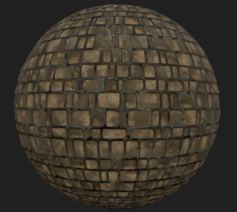 ArtStation - Ground Brick Material 5 | Game Assets