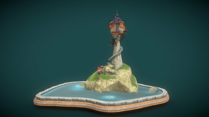 ArtStation - Witcher 3 Longlocks Tower Fan Art Blender & UE5 Complete ...