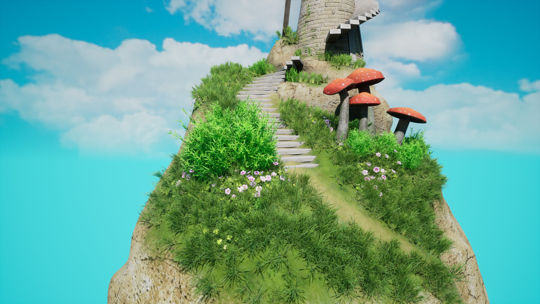 ArtStation - Witcher 3 Longlocks Tower Fan Art Blender & UE5 Complete ...