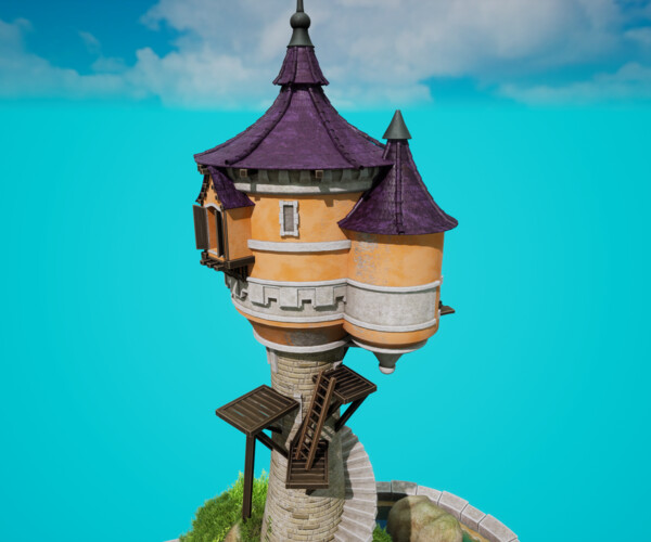 ArtStation - Witcher 3 Longlocks Tower Fan Art Blender & UE5 Complete ...