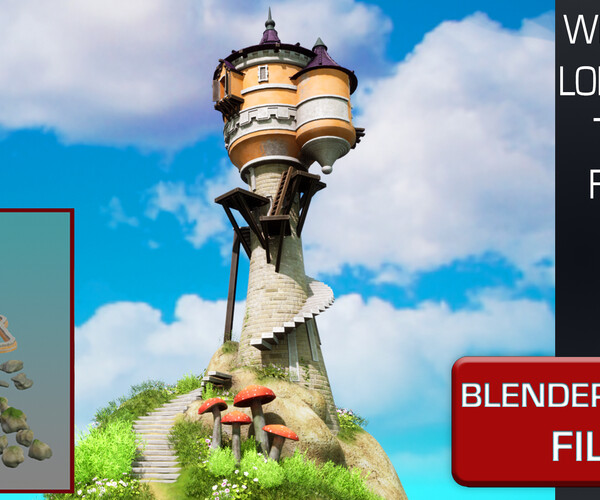 ArtStation - Witcher 3 Longlocks Tower Fan Art Blender & UE5 Complete ...