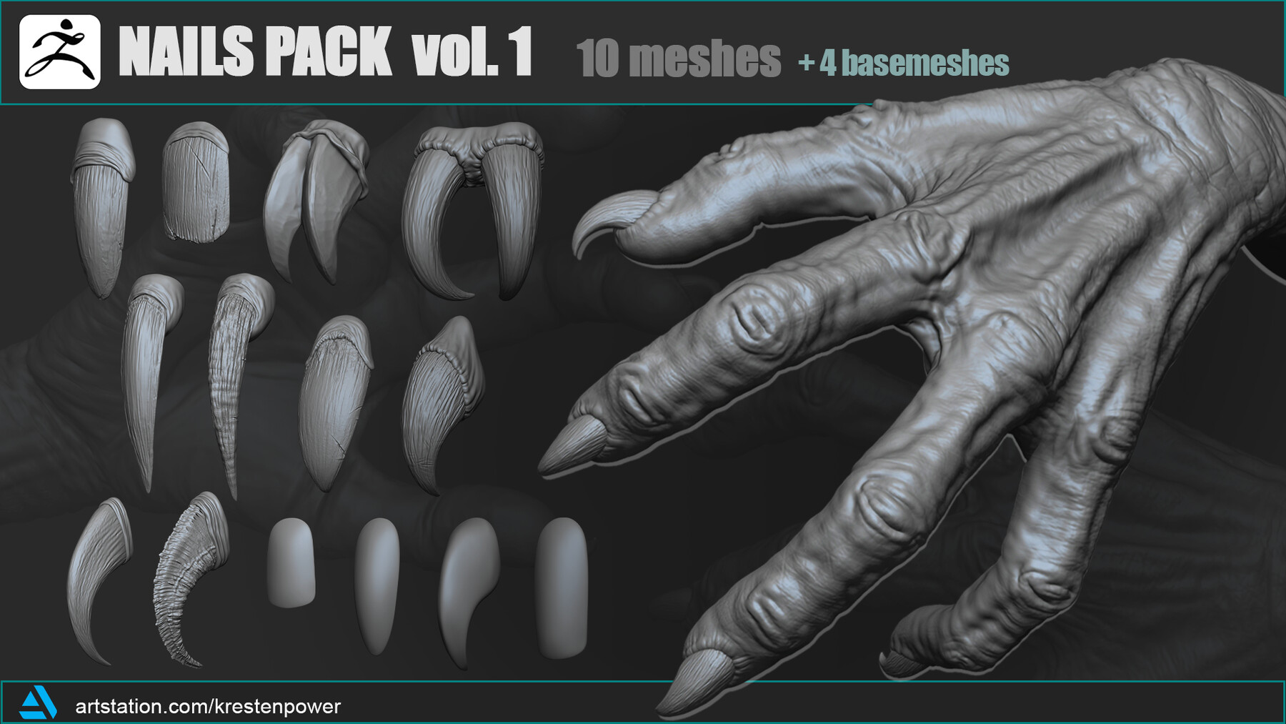ArtStation - NAILS PACK vol.1 | Brushes