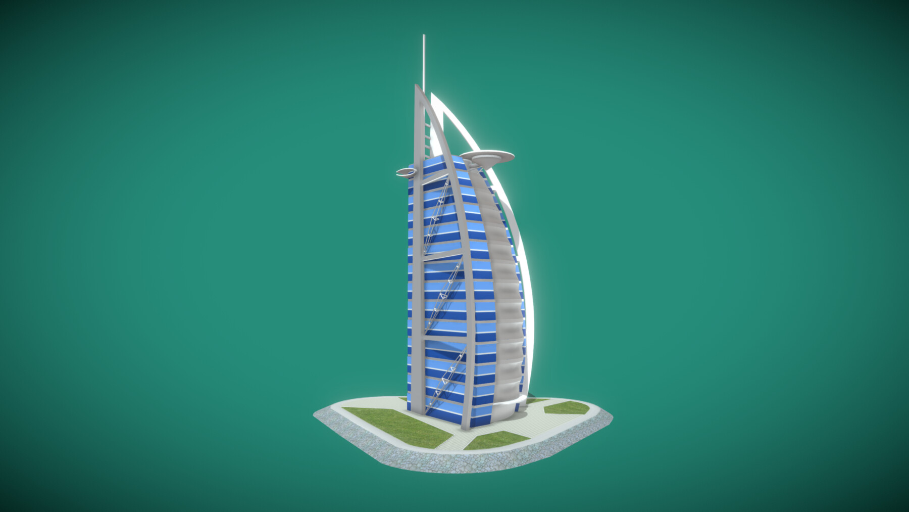 ArtStation - Burj Al Arab Hotel | Game Assets