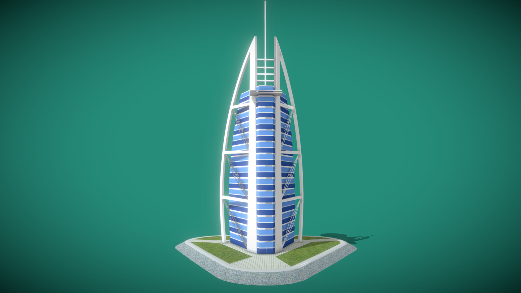 ArtStation - Burj Al Arab Hotel | Game Assets