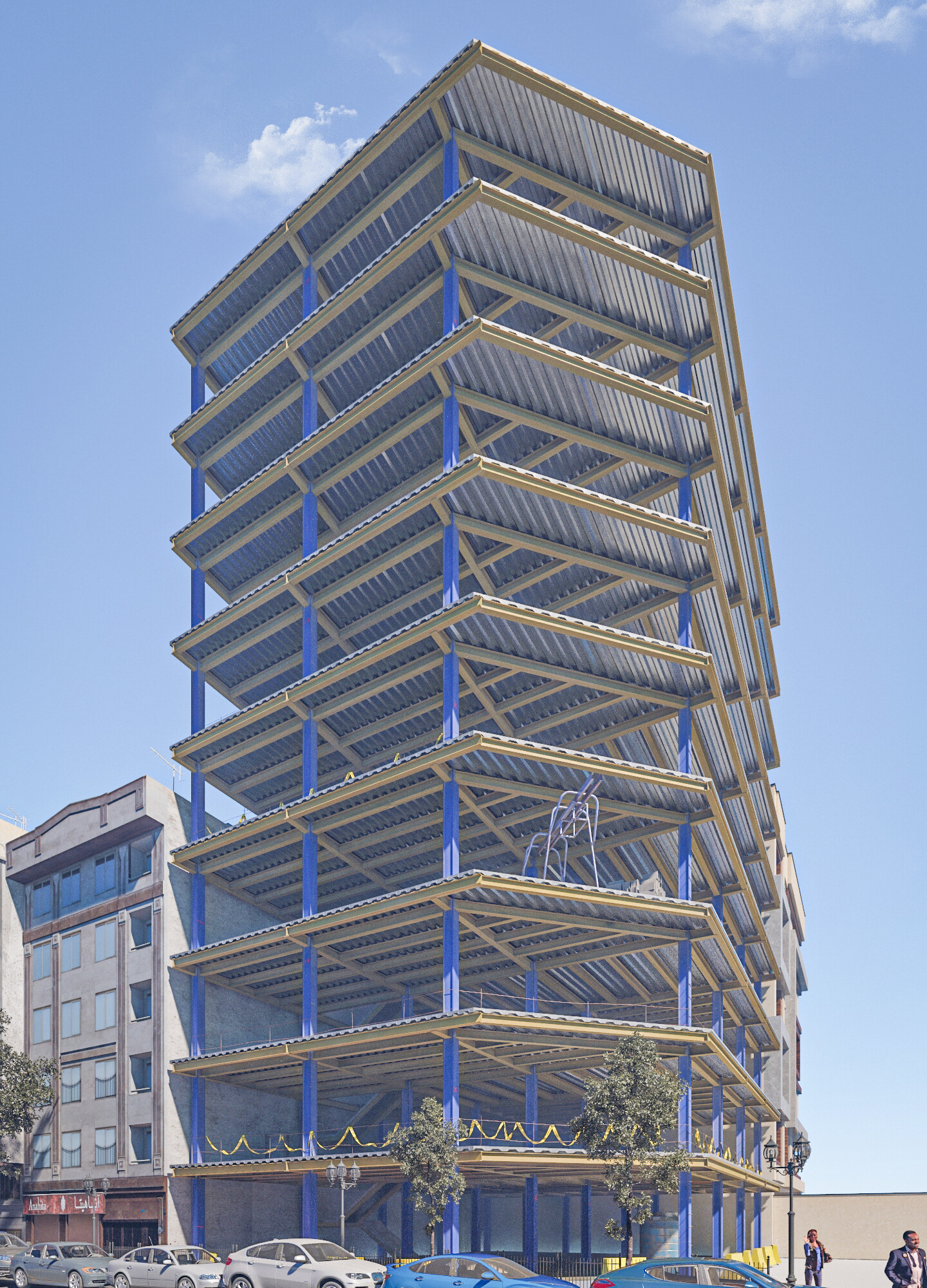 ArtStation - Steel Frame Building | Resources