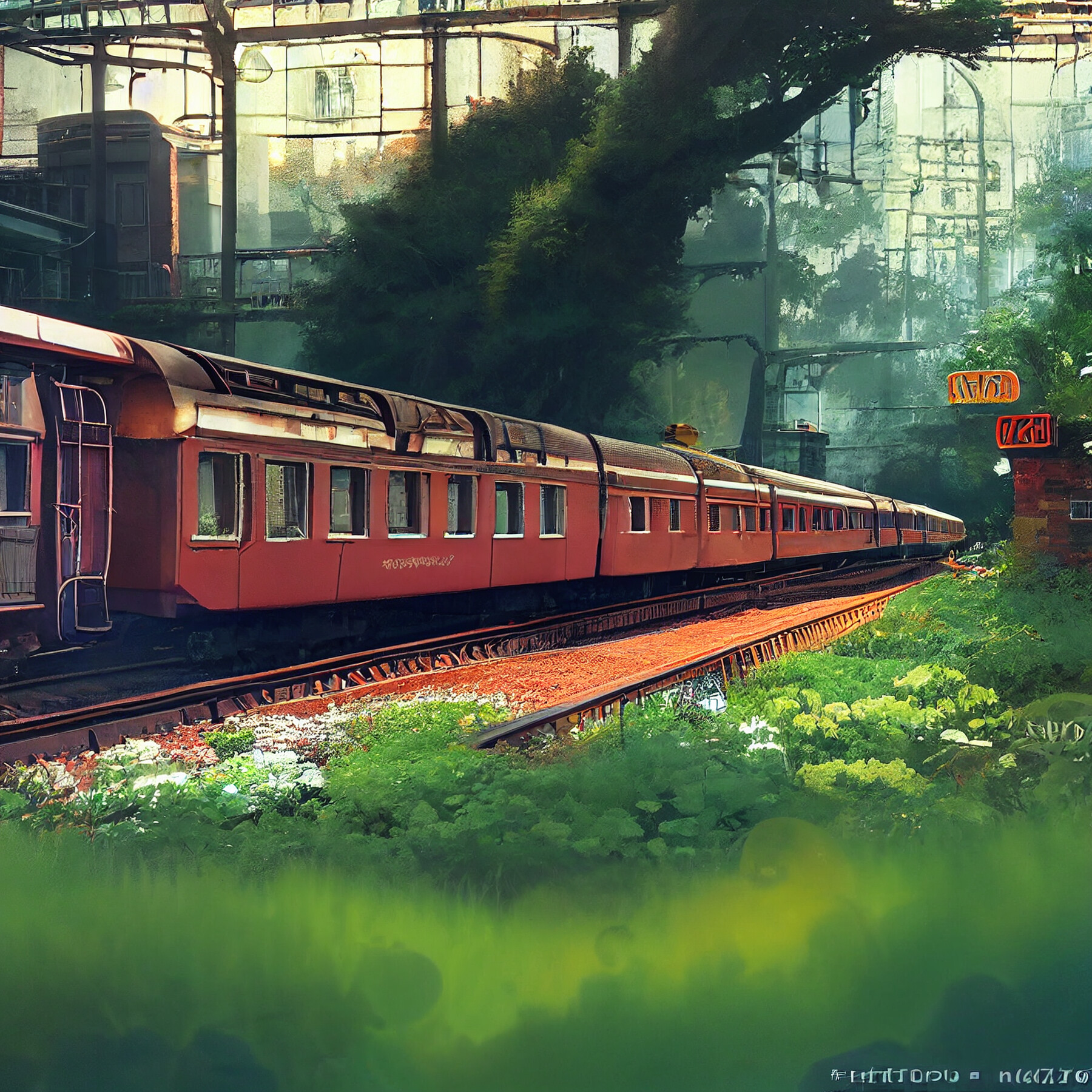 ArtStation - Abandoned places, trains. Pack | Artworks